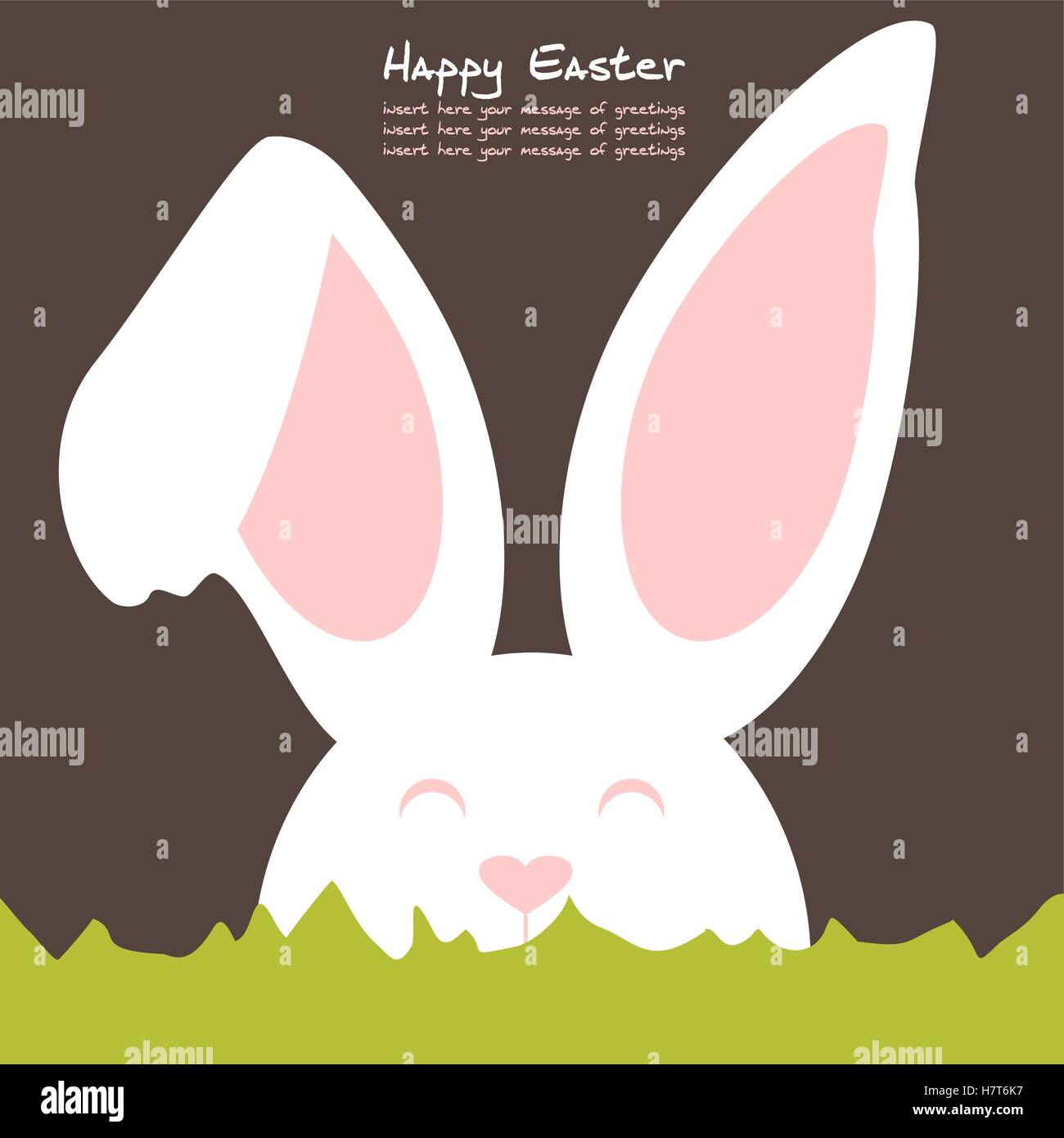 Cheerful and friendly colored rabbit - Background Stock Vector Image ...
