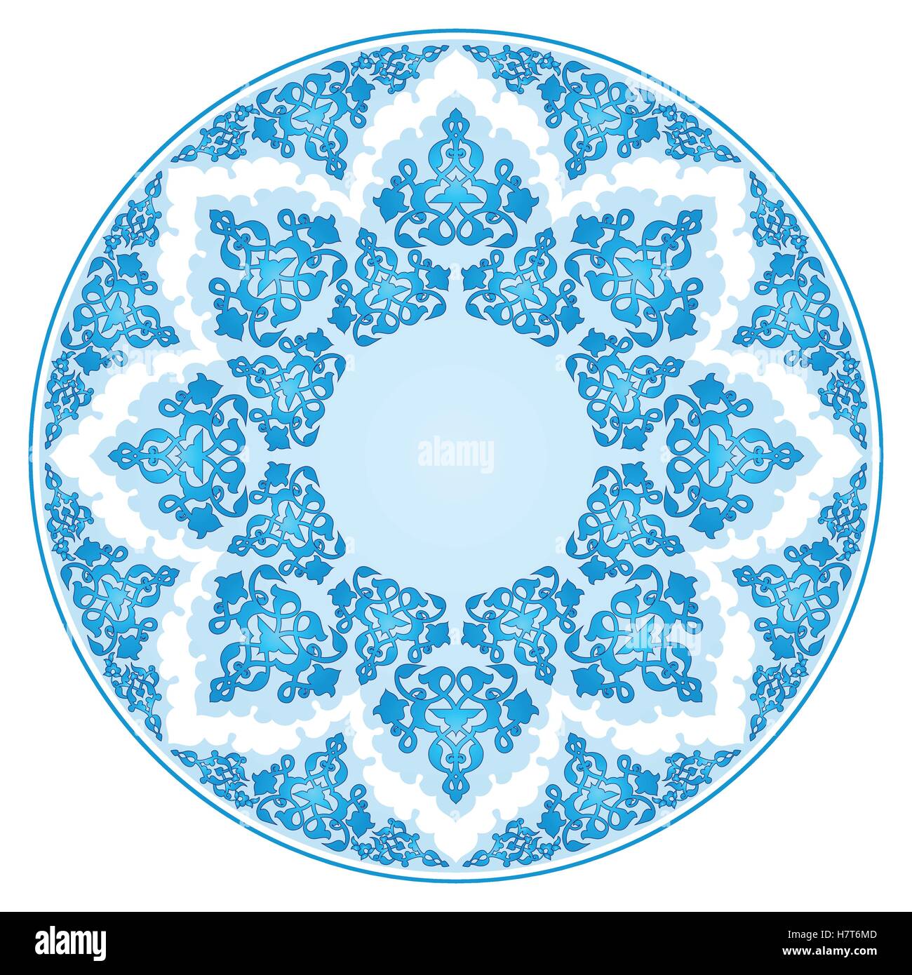Antique ottoman turkish pattern vector design fourty five Stock Vector ...