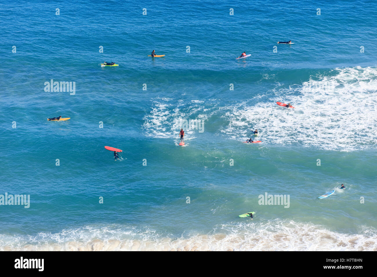 surfers from above Stock Photo - Alamy