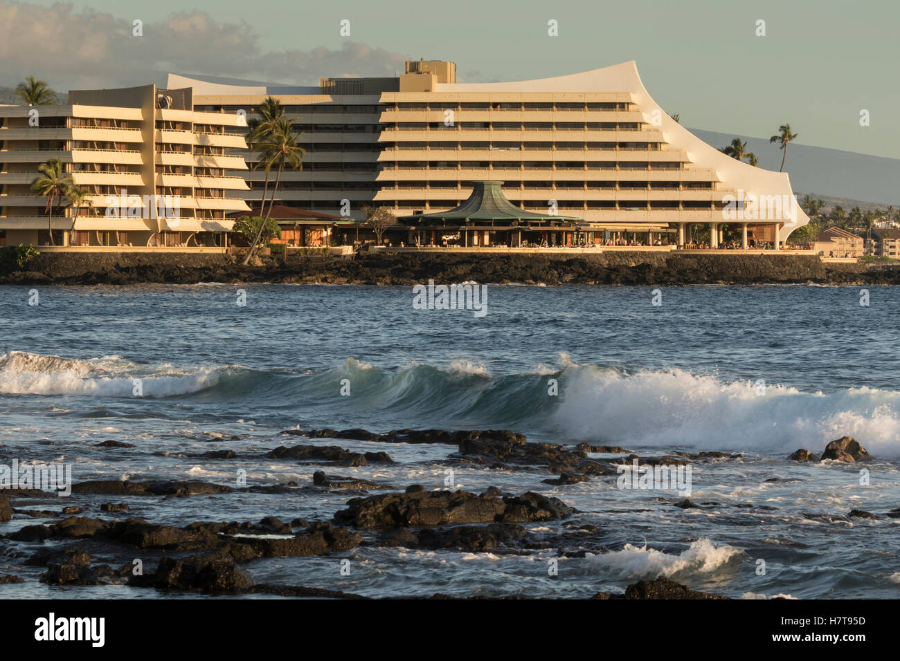 Royal Kona Resort on the Kailua-Kona waterfront; Kailua-Kona, Island of ...