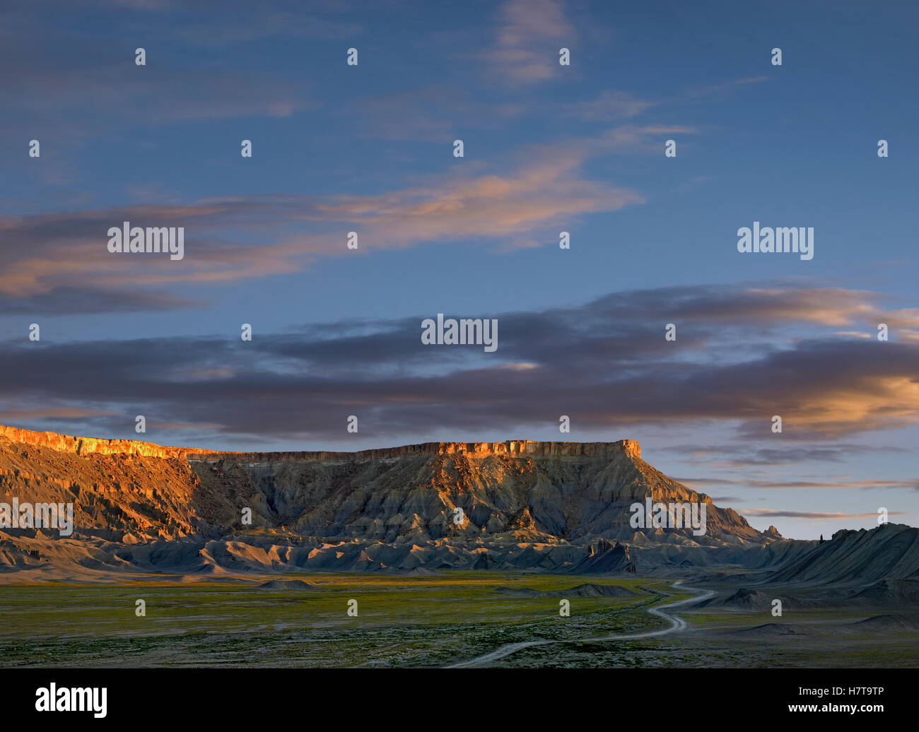 North Caineville mesa near Capitol Reef National Park, Utah Stock Photo ...