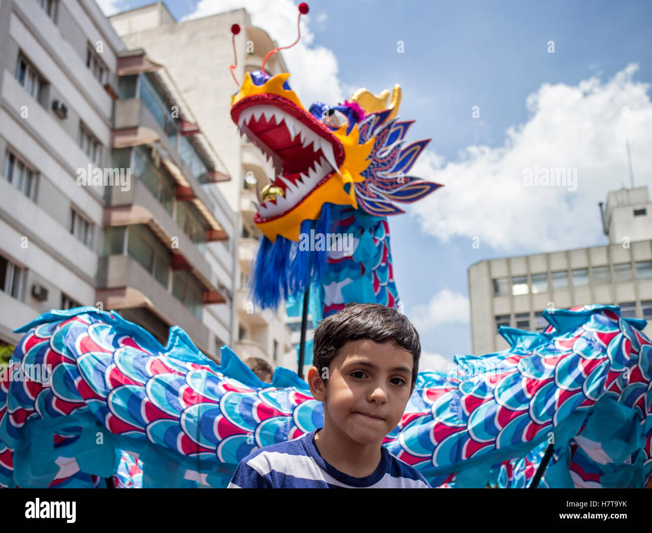 People Celebrating Chinese New Year, Sao Paulo, Brazil Stock Photo - Alamy