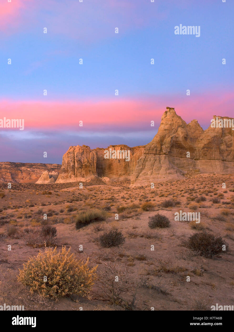 Sandstone formations in Kaiparowits Plateau, Grand Staircase, Escalante ...