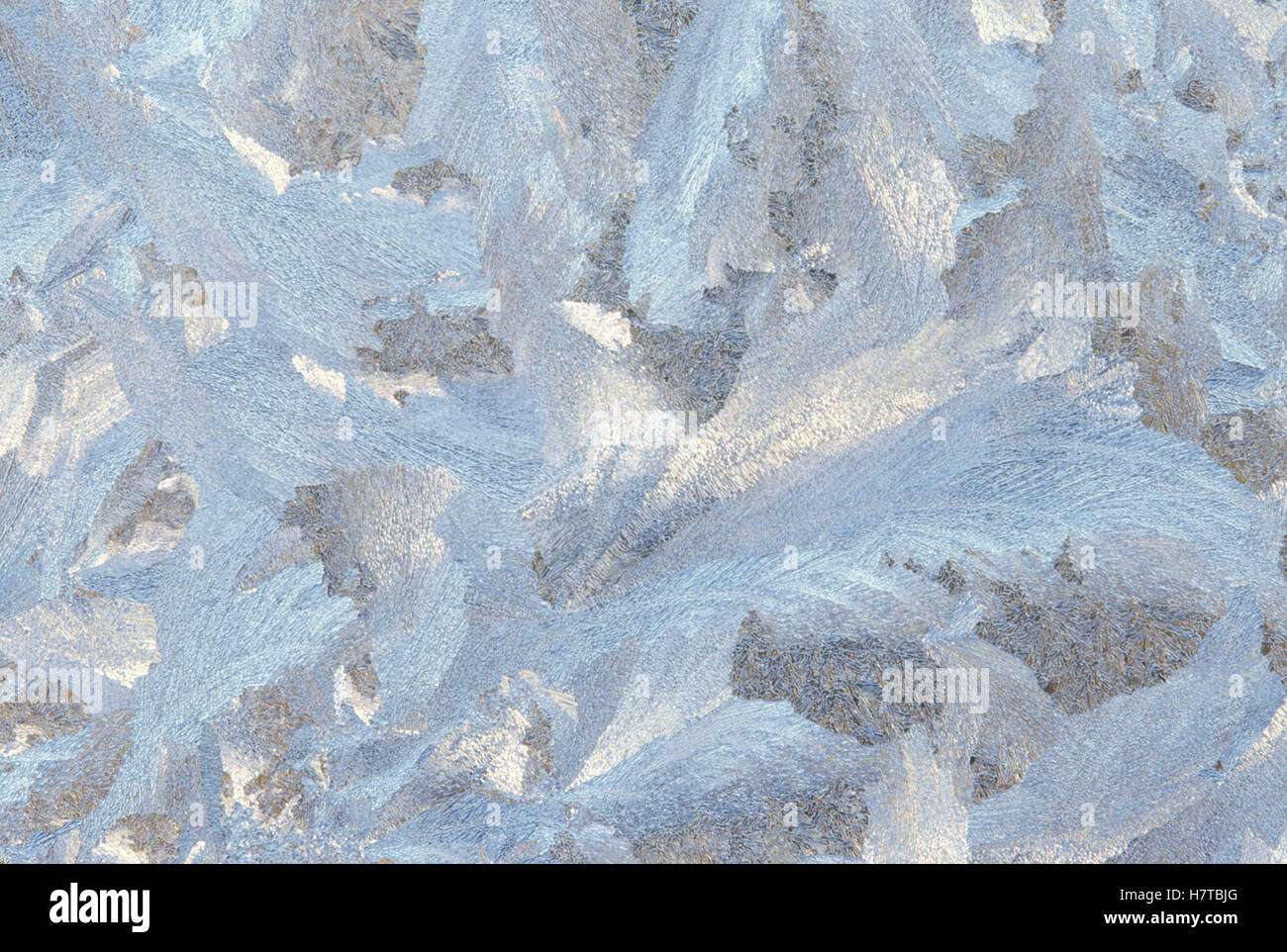 Frost crystal formation on window, North America Stock Photo - Alamy