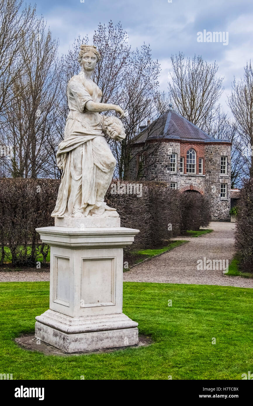 Statue of a female in the gardens of the IMMA, Museum of Modern Art ...