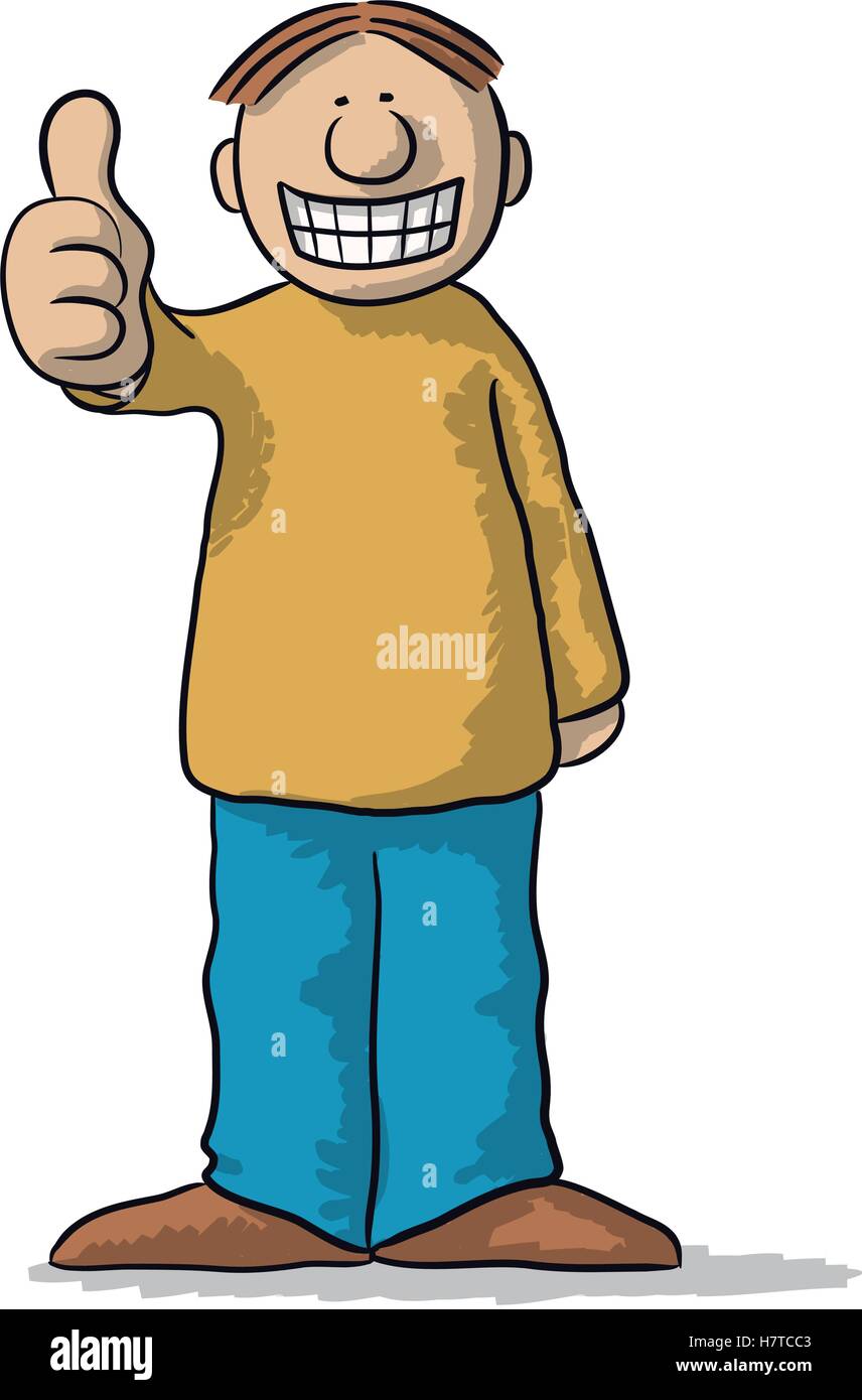 Thumb up gesture of cartoon character hand hi-res stock photography and ...