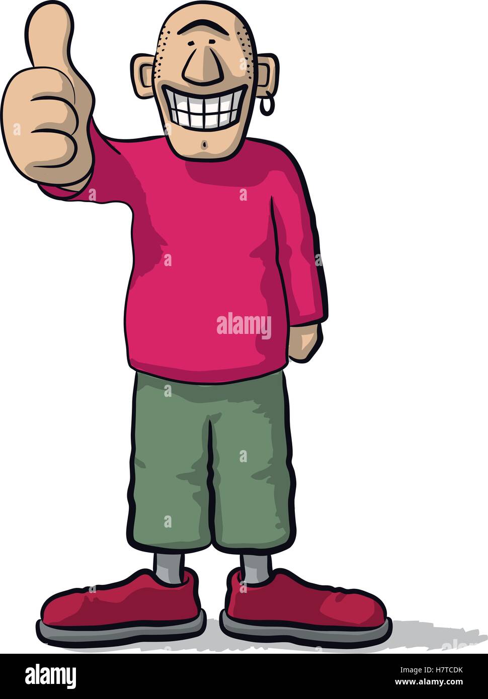 a character with thumb up Stock Vector Image & Art - Alamy