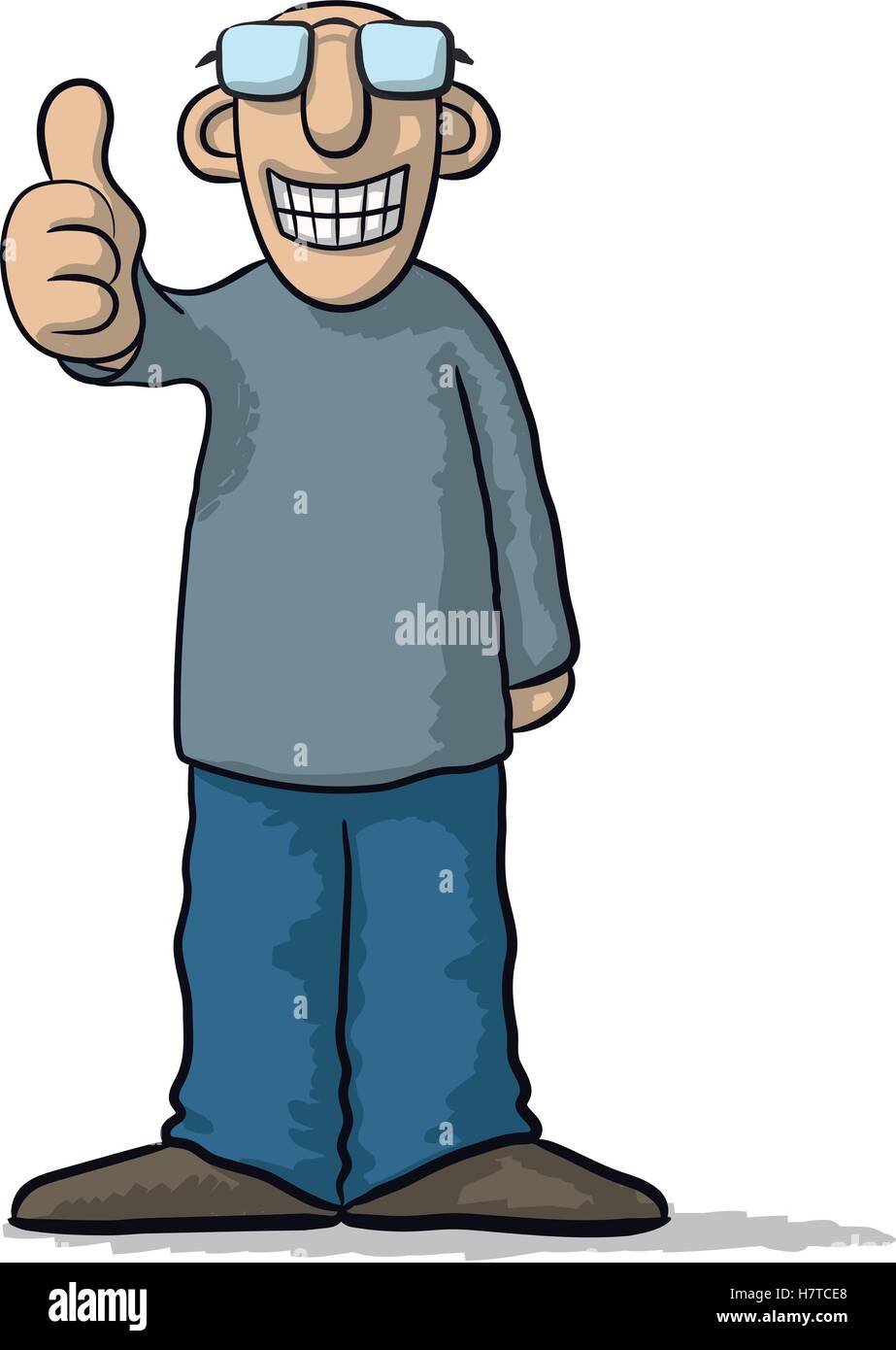 a character with thumb up Stock Vector Image & Art - Alamy