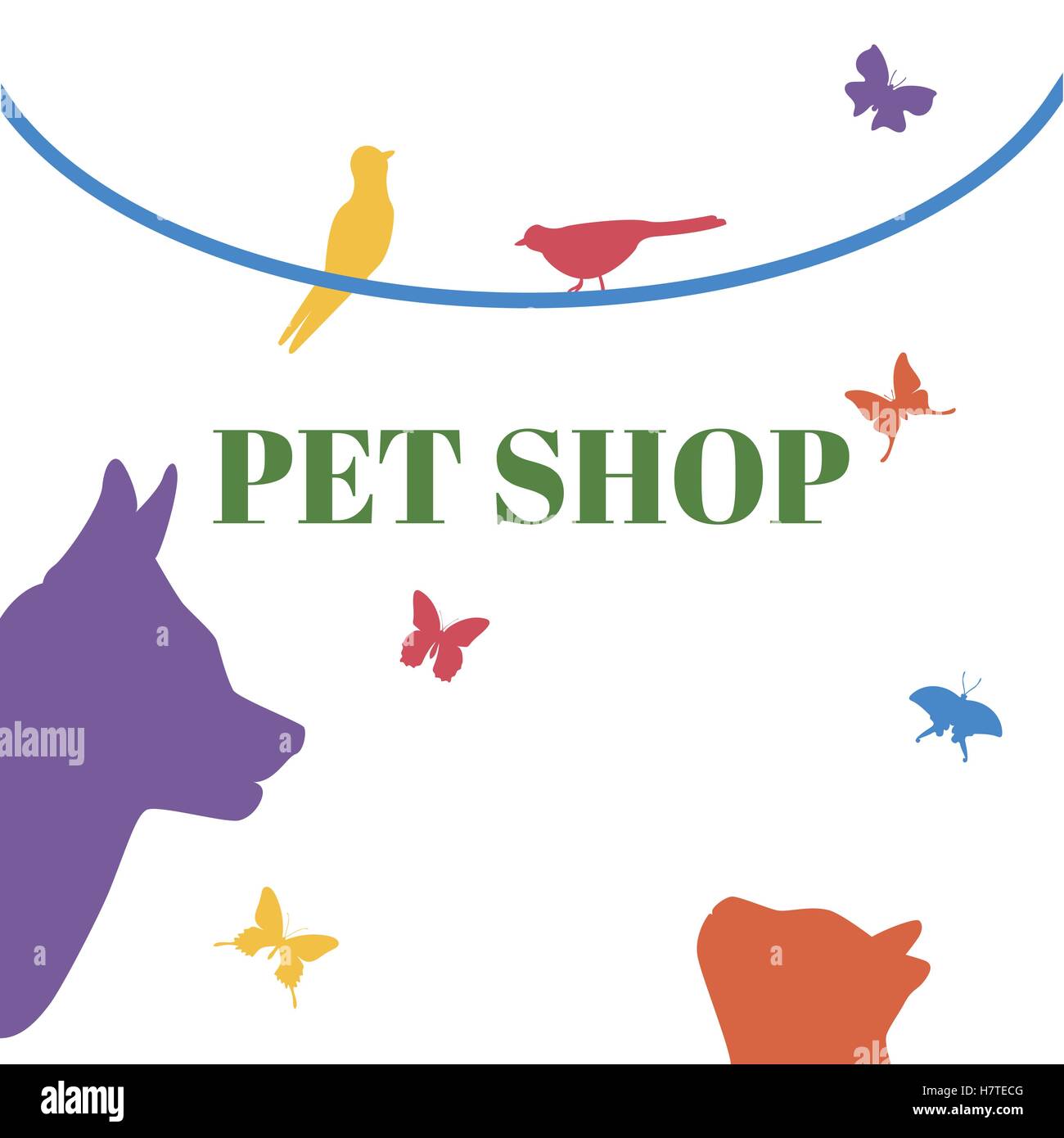Pets Vector Logo Template Stock Vector Image & Art - Alamy