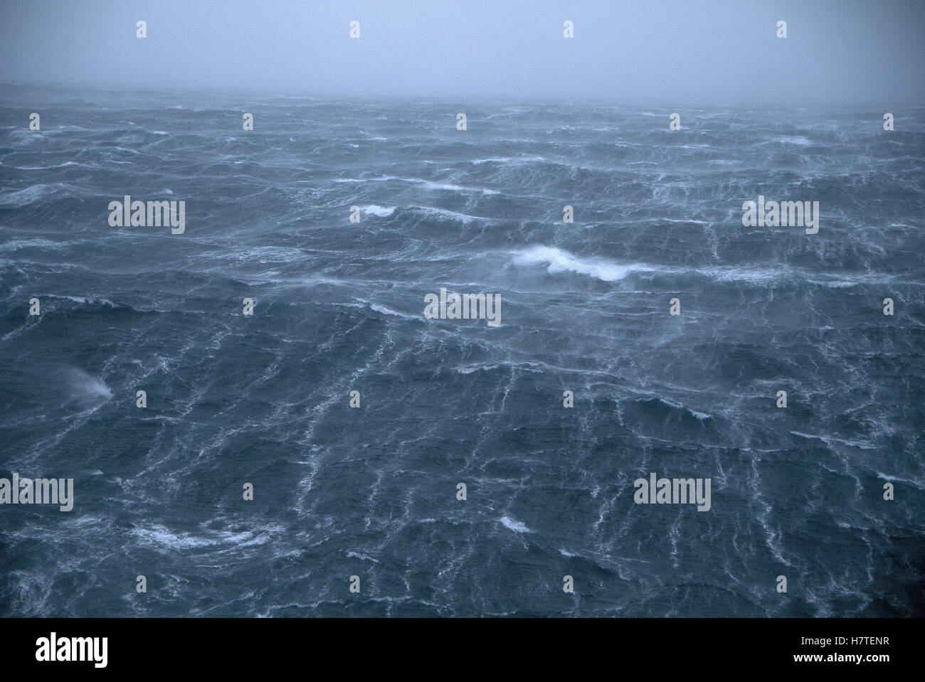 Storm with 80 knot winds in Drake Passage in the Southern Ocean off of ...