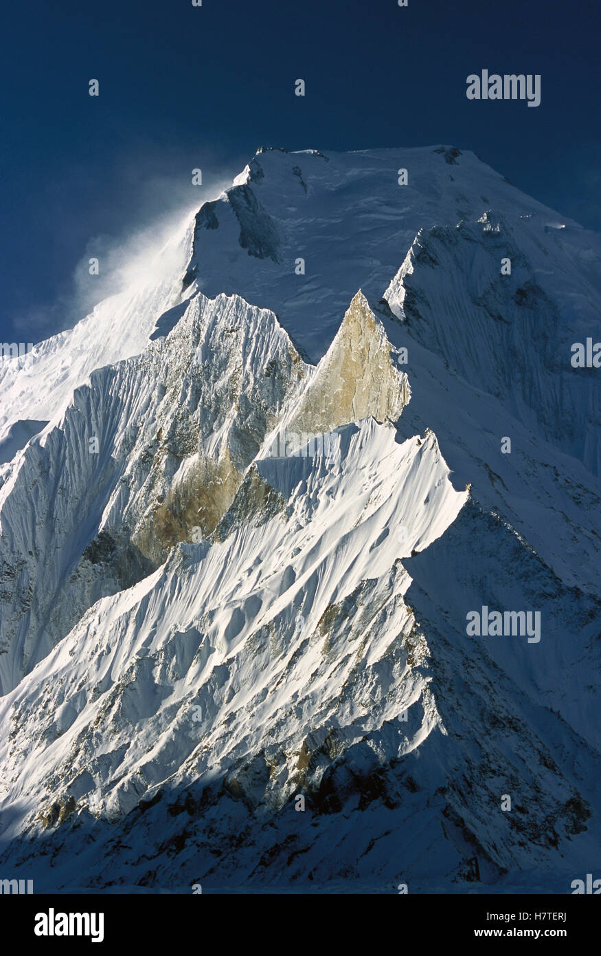 Chogolisa at 7,668 meters elevation, upper Baltoro Glacier, Karakoram ...