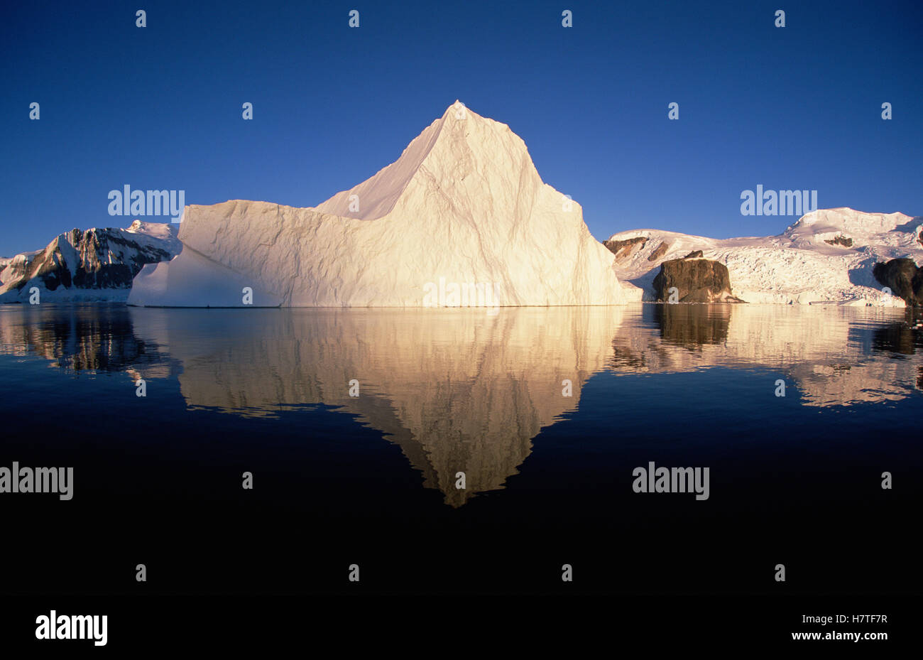 Iceberg reflection off of Danco Coast, Antarctica Peninsula, Antarctica ...
