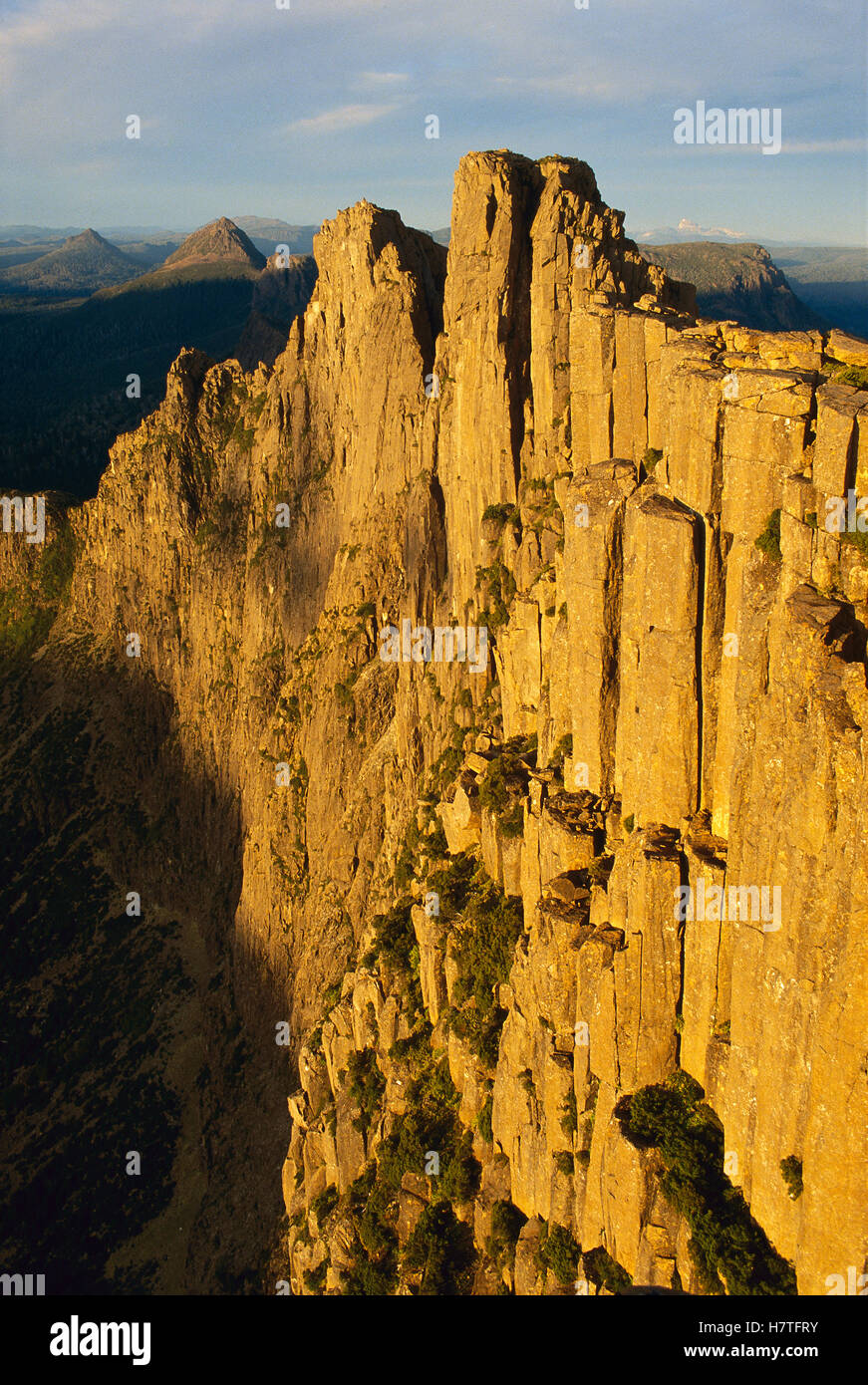 Dolerite columns of Mount Geryon, Cradle Mountain-Lake Saint Clair ...