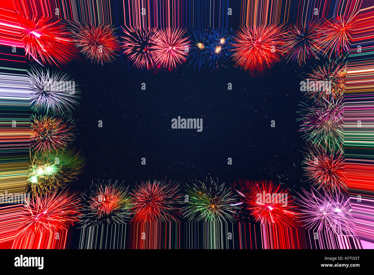 Beautiful celebration holiday fireworks frame. 4th of July beautiful ...