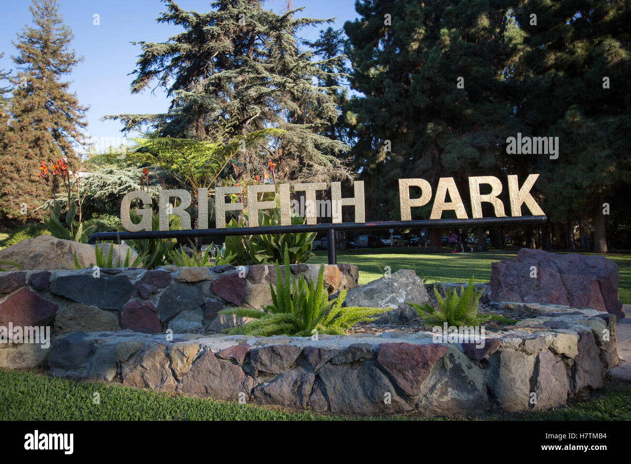 The Griffith Park sign in Los Angeles, California Stock Photo - Alamy