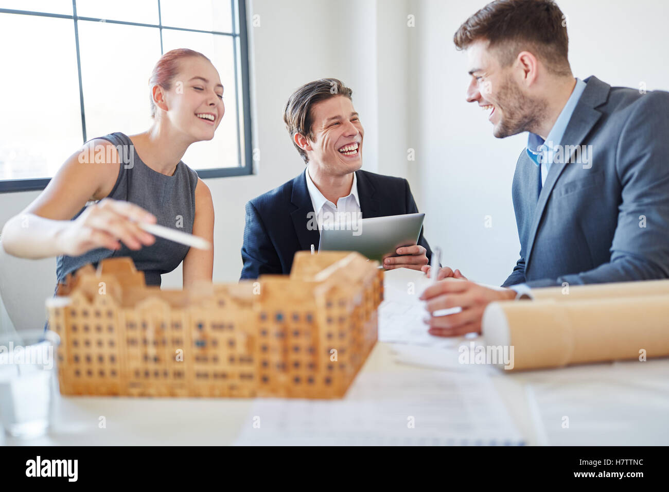 Successful architects planning as team in start-up Stock Photo - Alamy