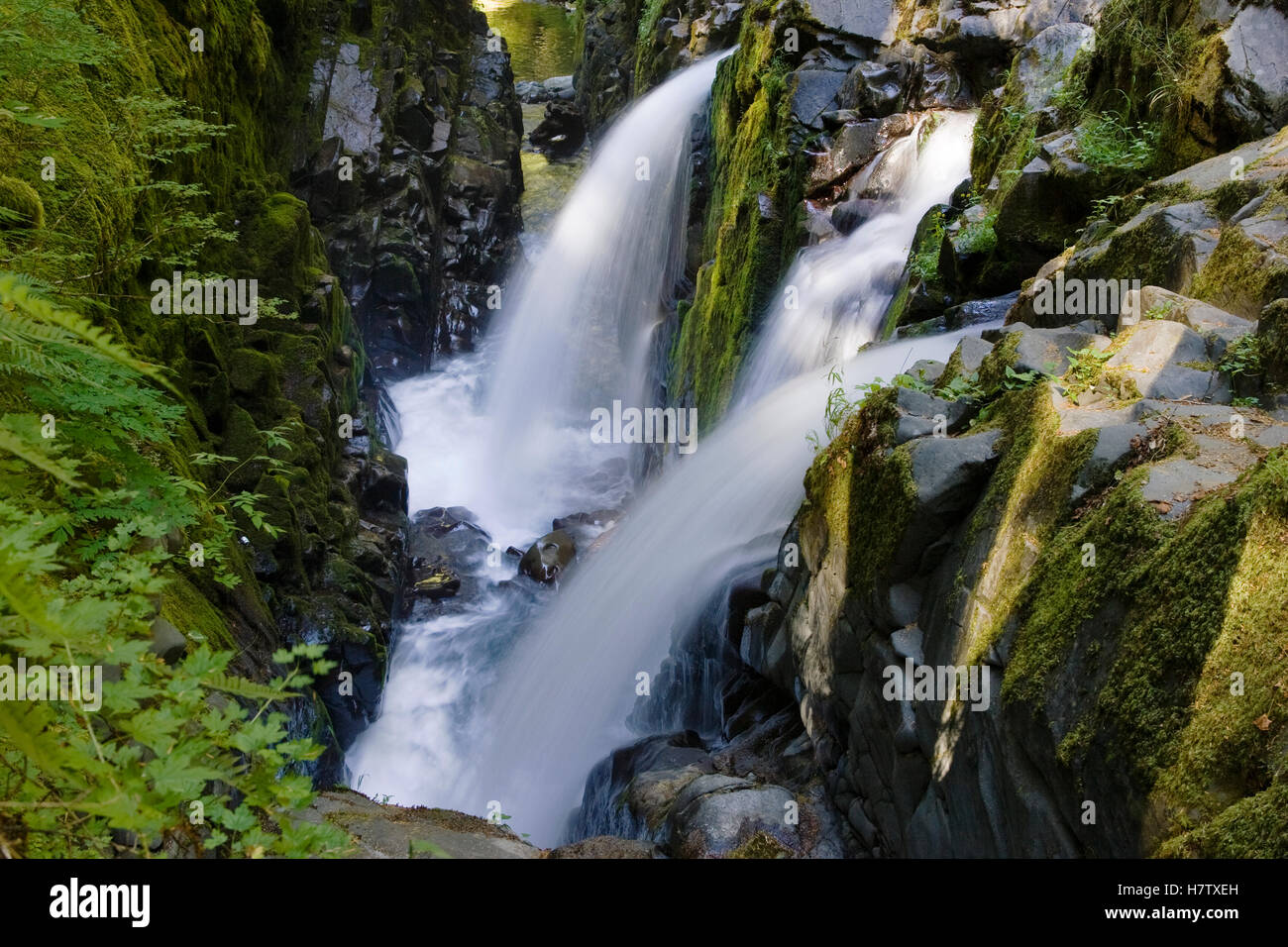 Waterfalls of Sol Duc River, Olympic National Park, Washington Stock ...