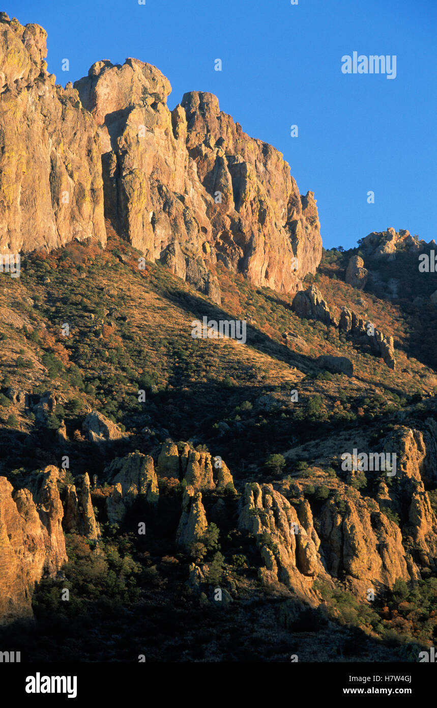 Eroded rock cliffs in Big Bend National Park, Texas Stock Photo - Alamy
