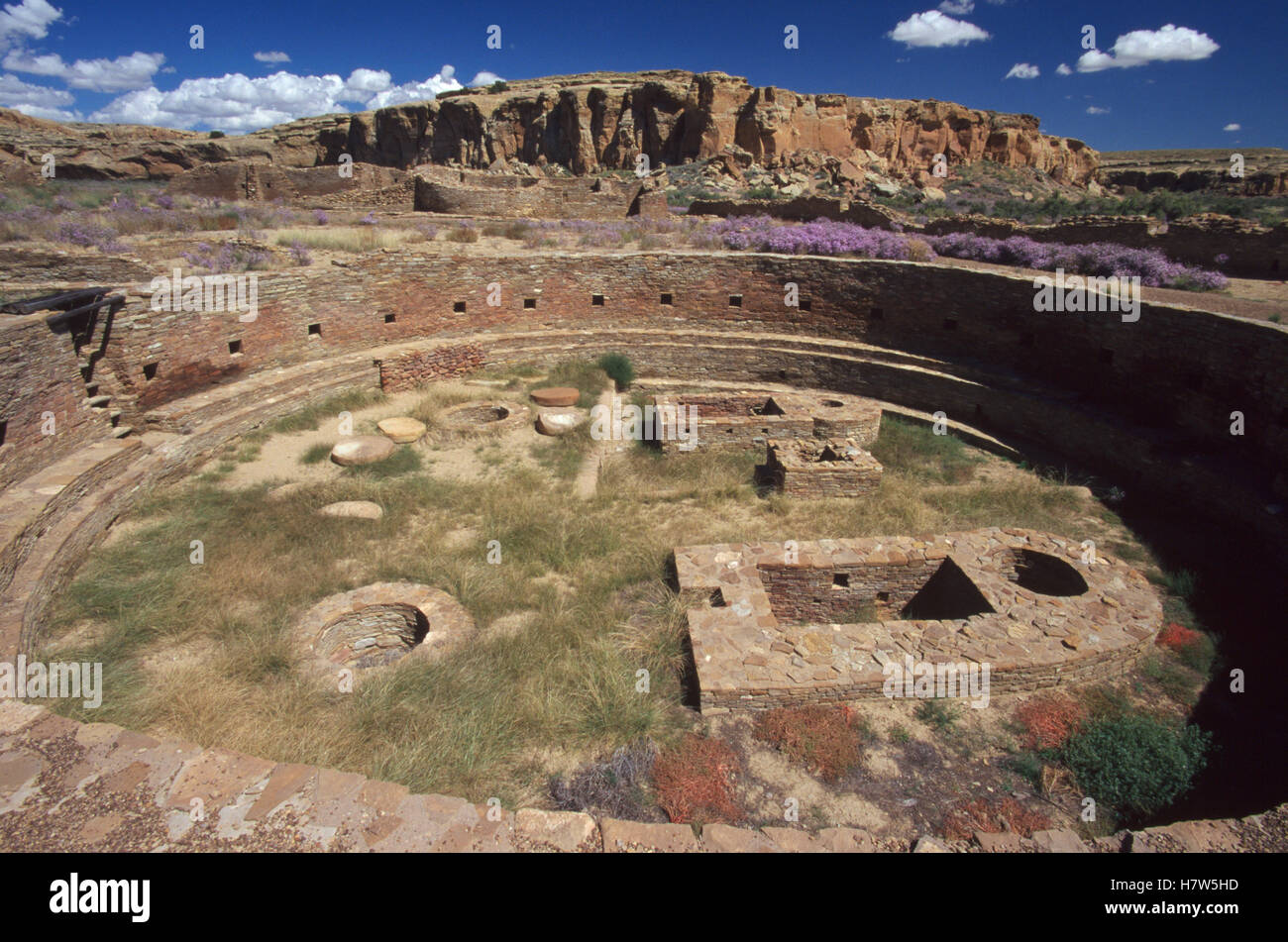 Ruins of Chetro Ketl, ancestral Puebloan culture, AD 850-1250 Chaco ...