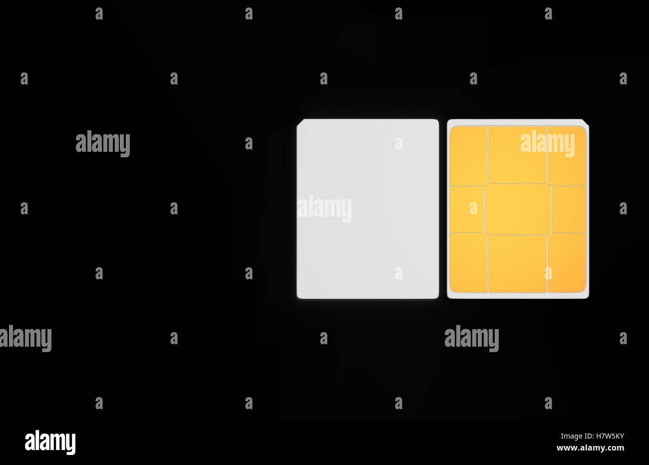 The 3d rendering of Sim card with nice background color Stock Photo - Alamy