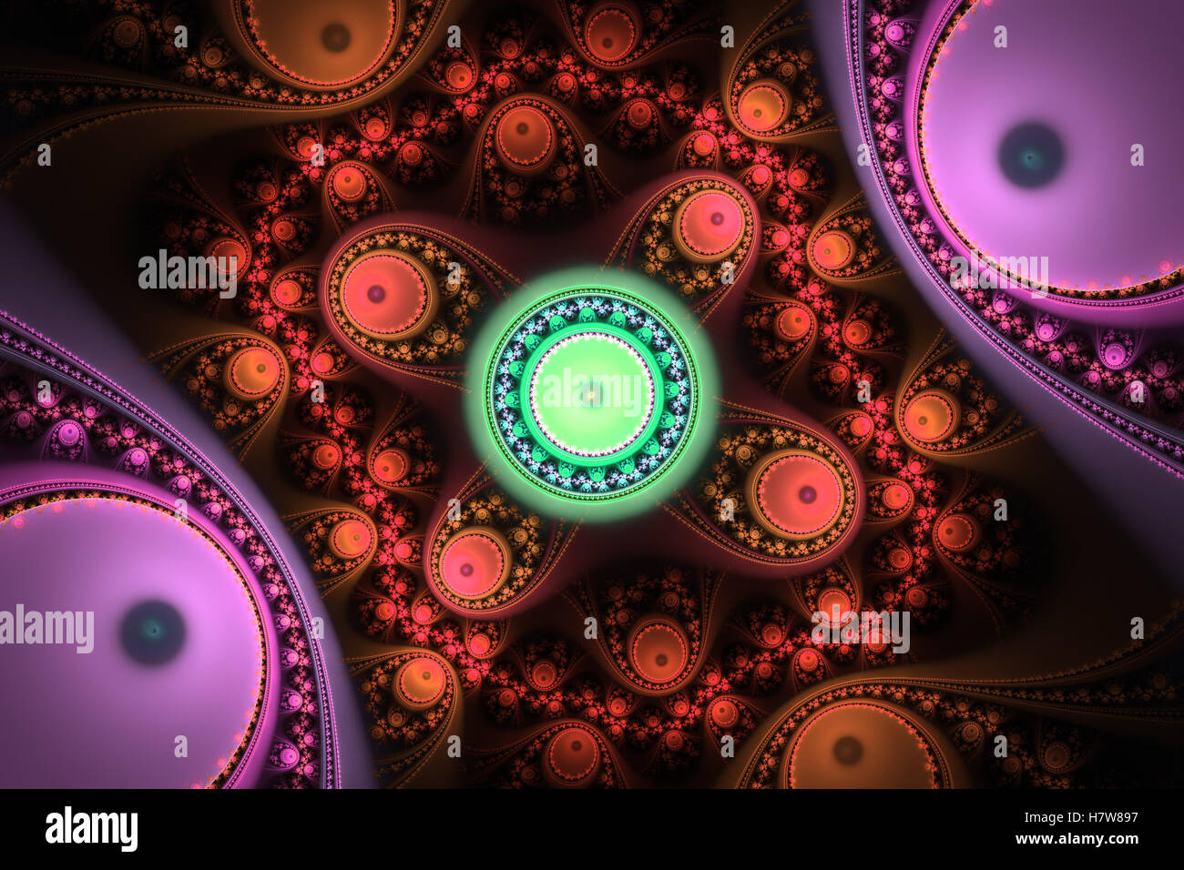 Fractal mathematic algorithm generated art picture illustration can ...