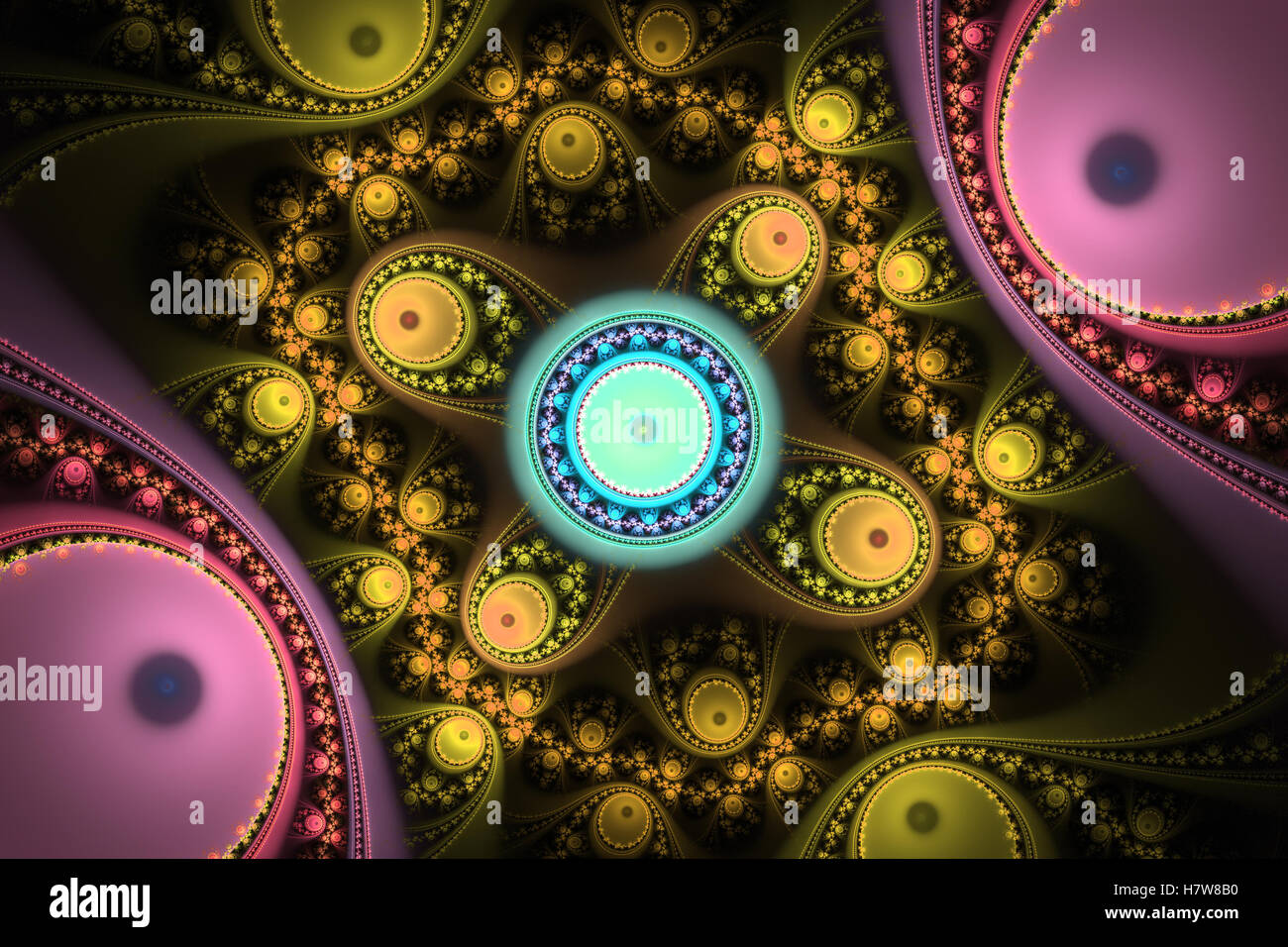 Fractal mathematic algorithm generated art picture illustration can ...