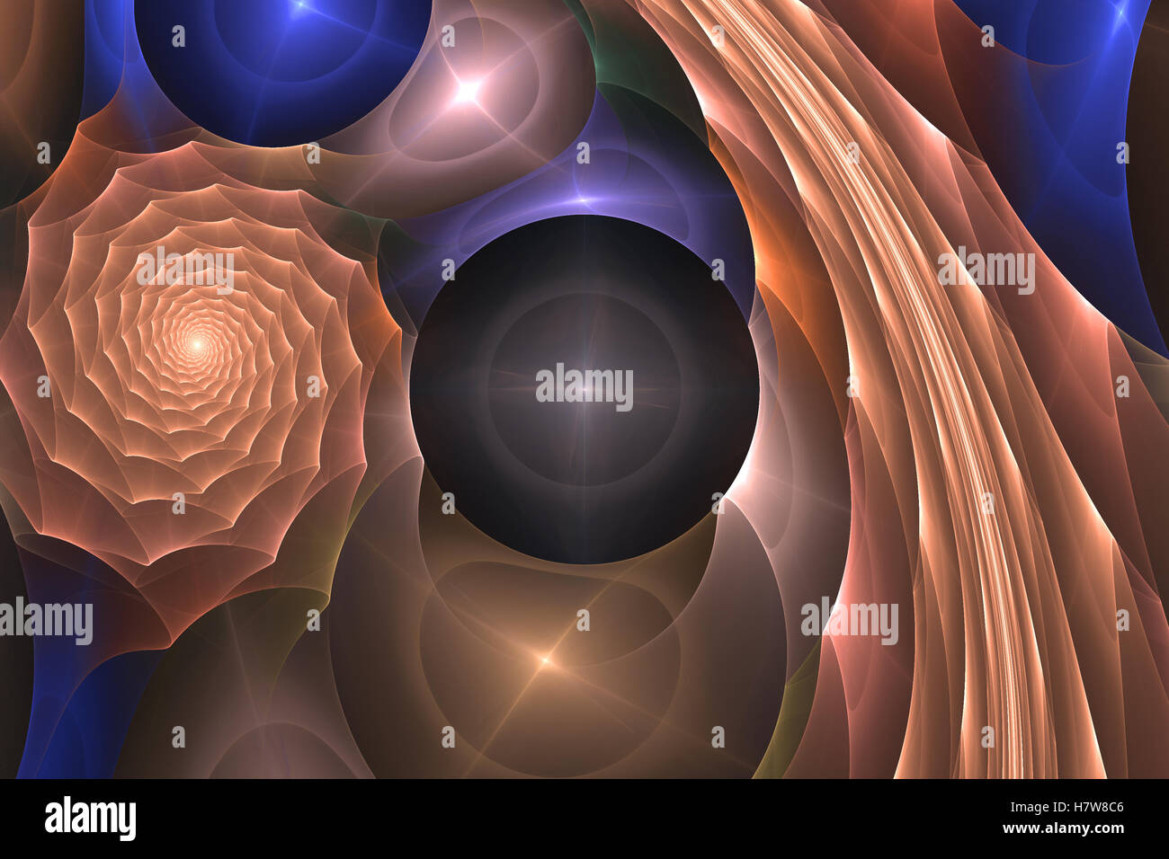 Fractal mathematic algorithm generated art picture illustration can ...