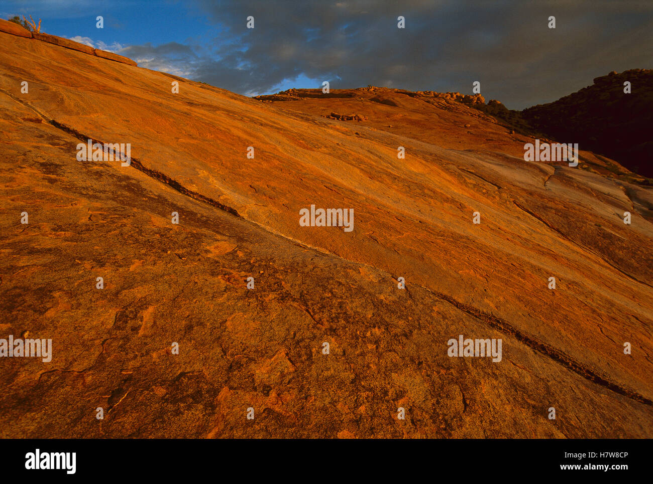 Red granite outcropping in the Namib Desert, Namibia Stock Photo - Alamy