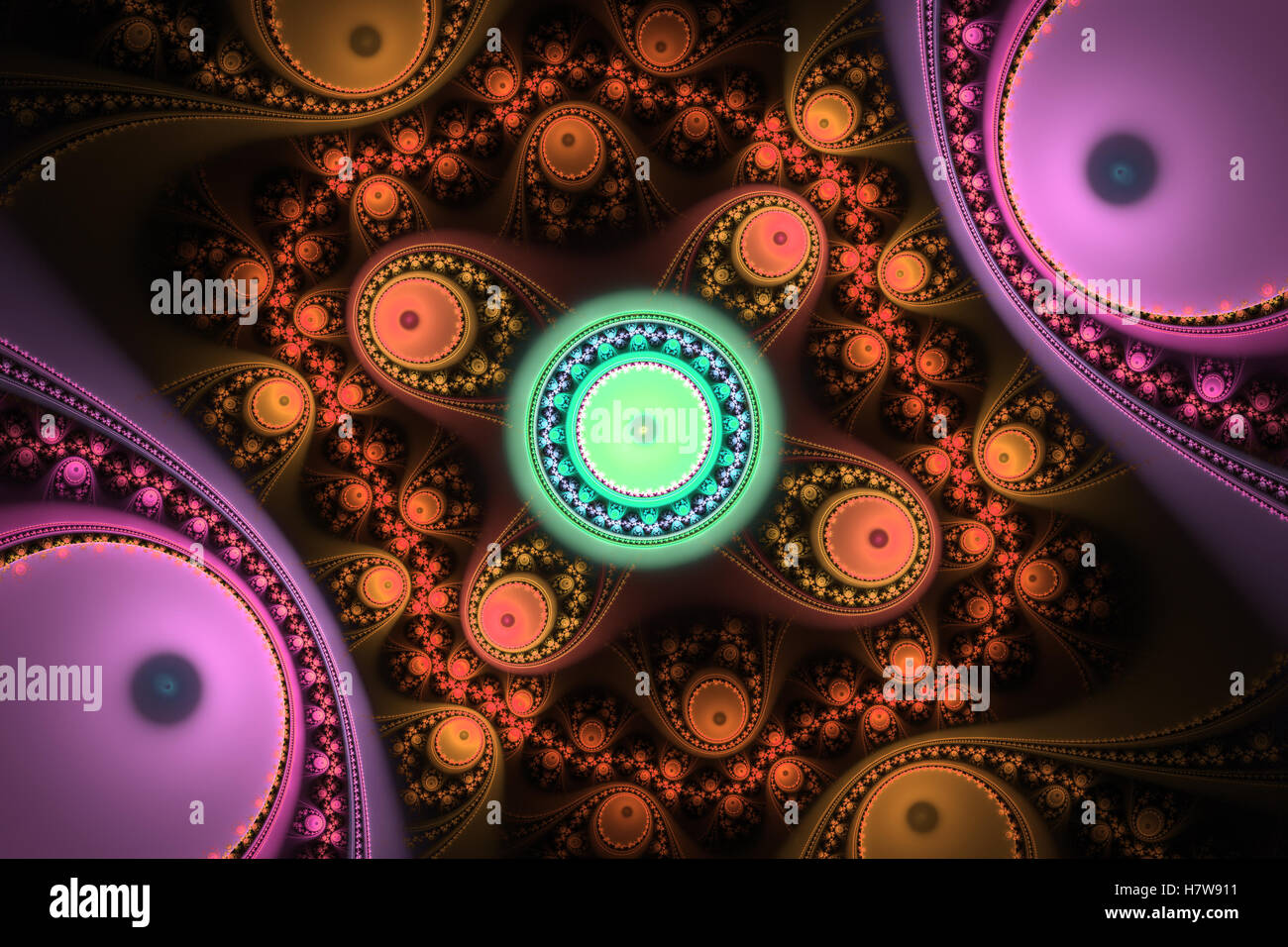 Fractal mathematic algorithm generated art picture illustration can ...