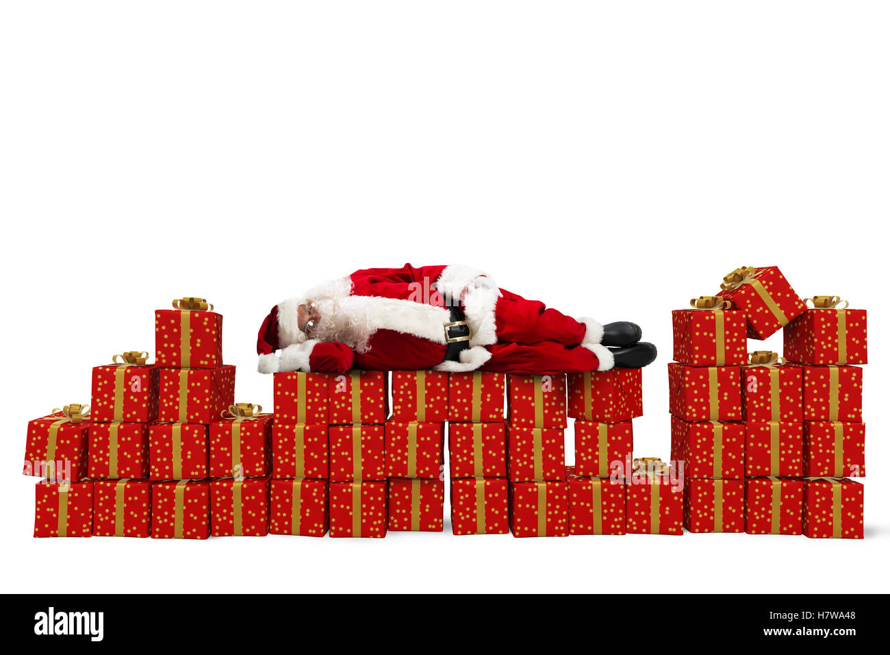 Kid packing gift box Cut Out Stock Images & Pictures - Alamy