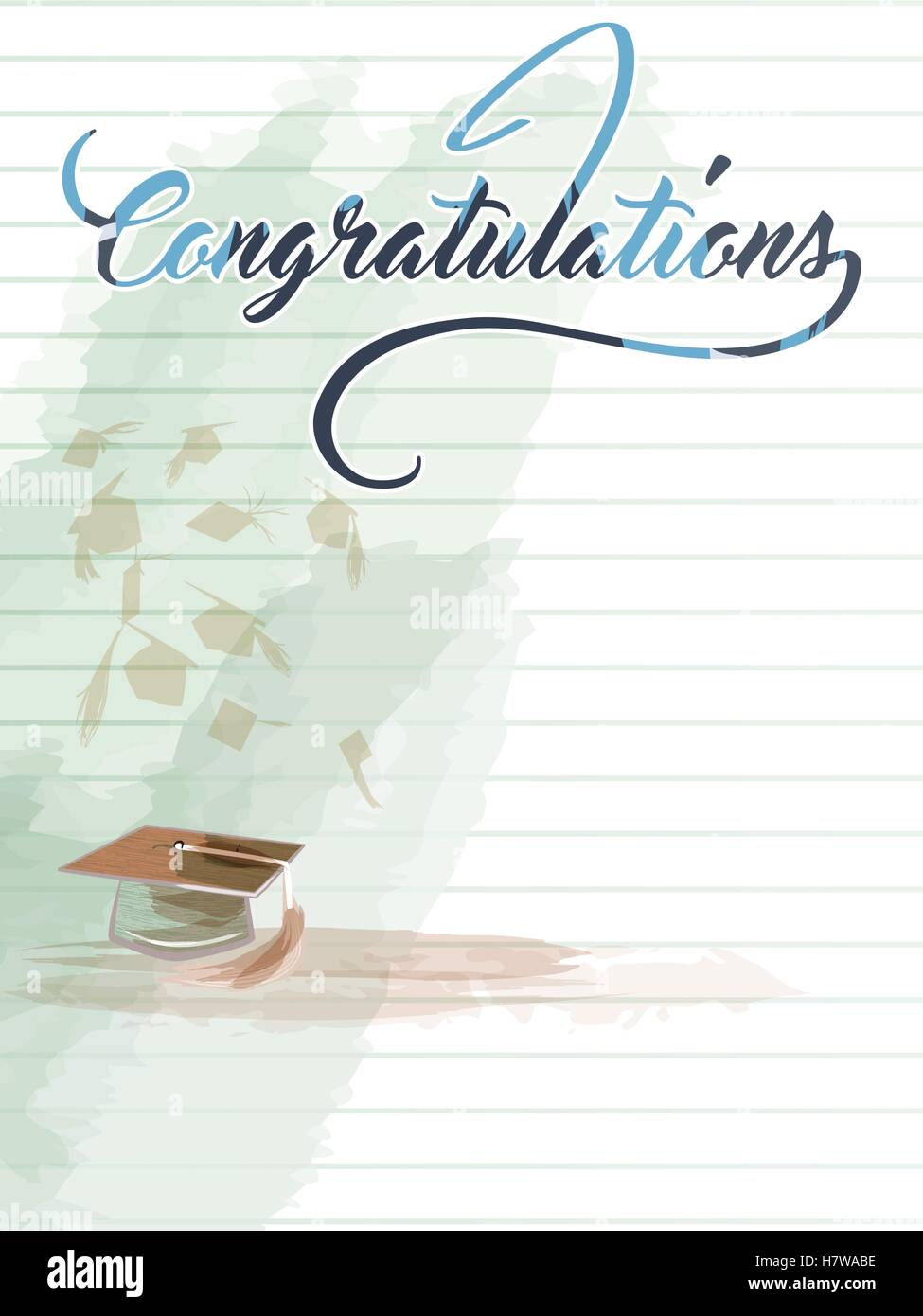 Graduation Congratulations note Stock Vector Image & Art - Alamy