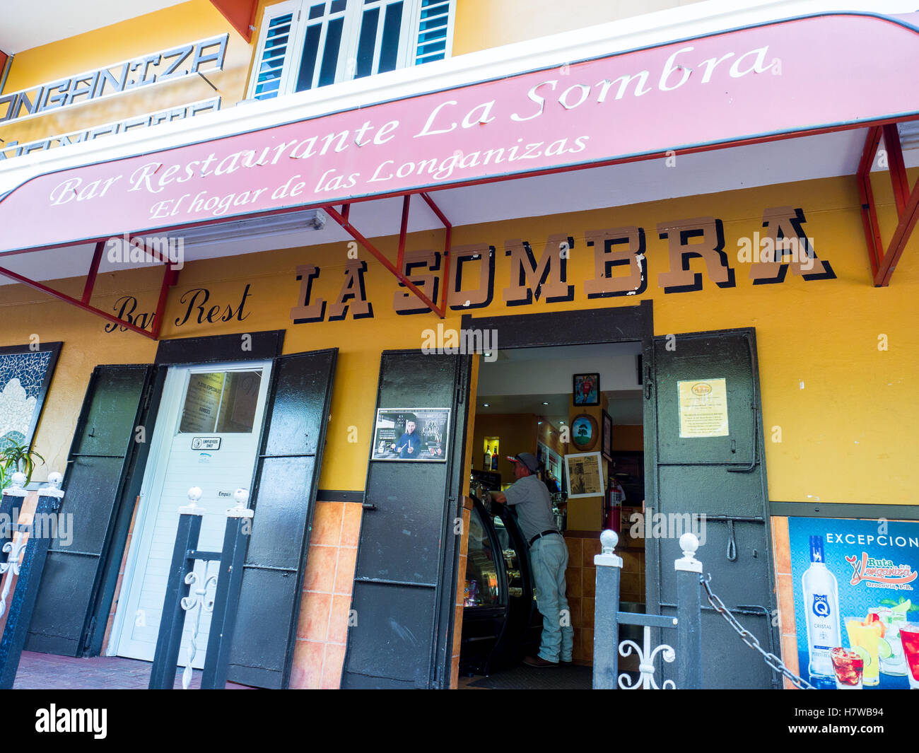 Exterior La Sombra Restaurant Puerto Rico Orocovis Stock Photo - Alamy