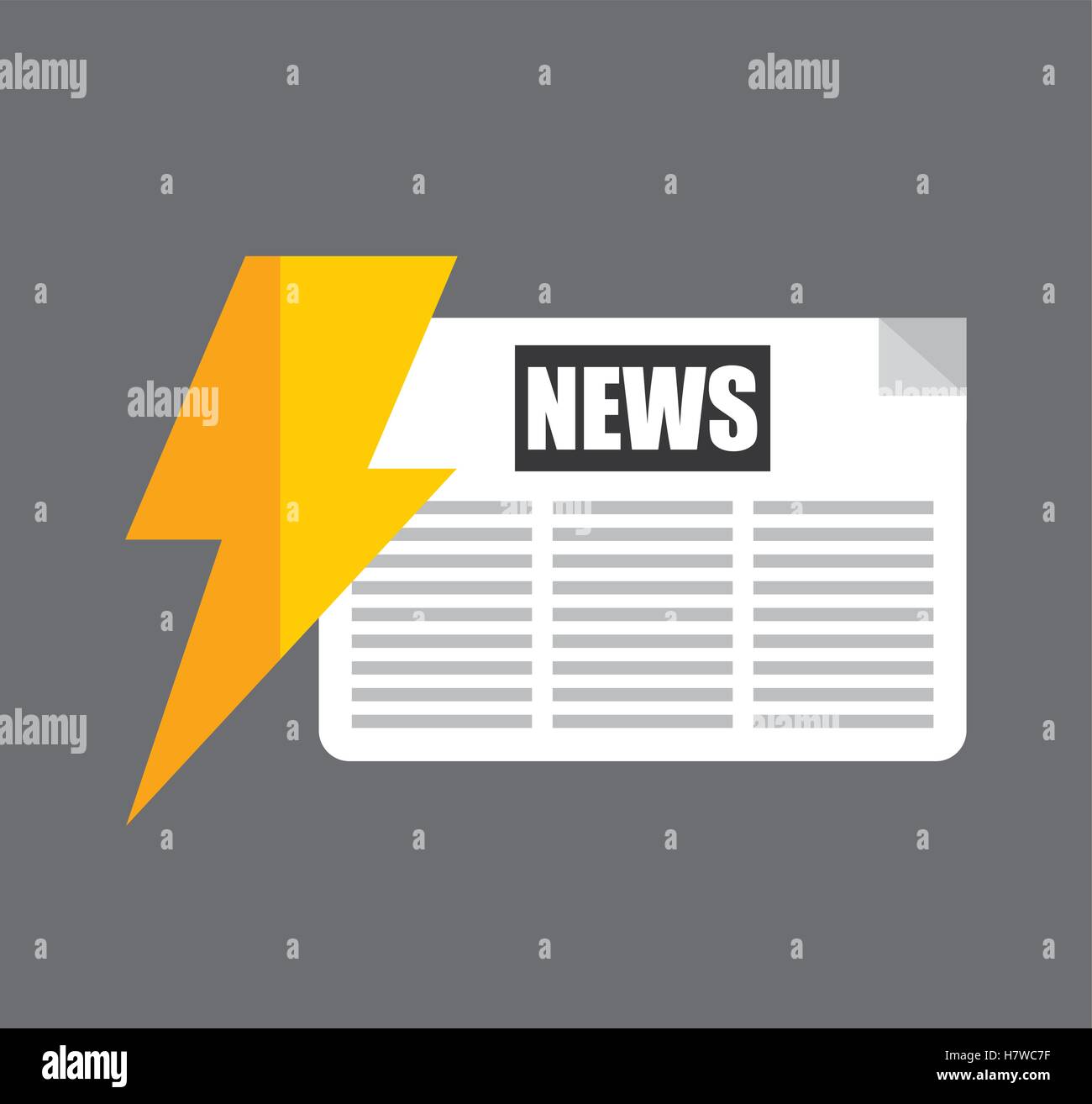 weather report in the newspaper vector illustration design Stock Vector ...