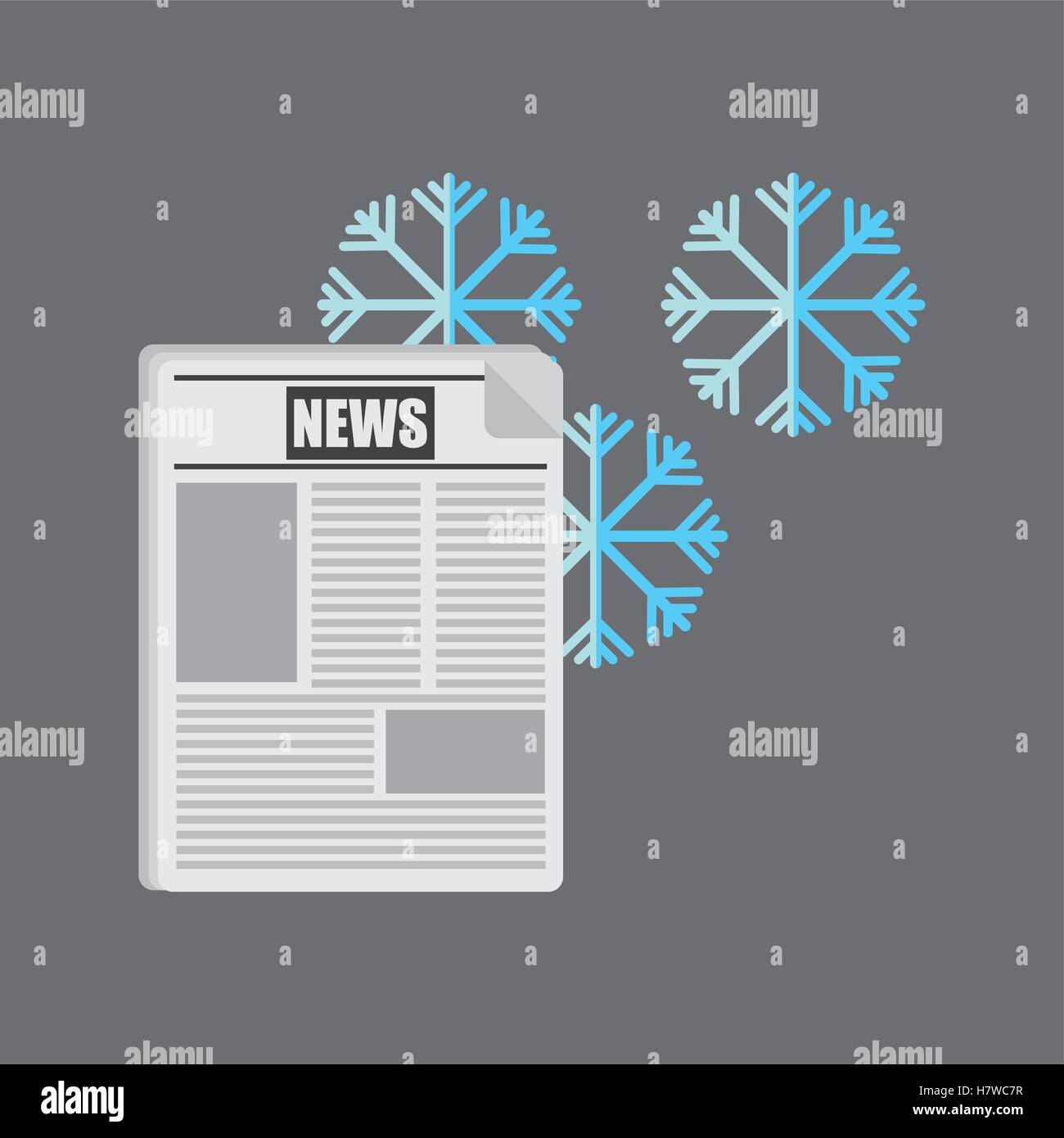 weather report in the newspaper vector illustration design Stock Vector ...