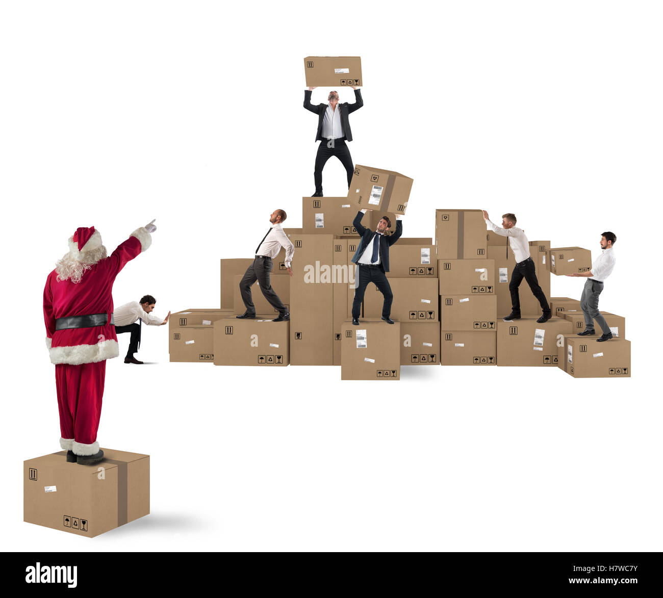 Team for Christmas gifts Stock Photo - Alamy