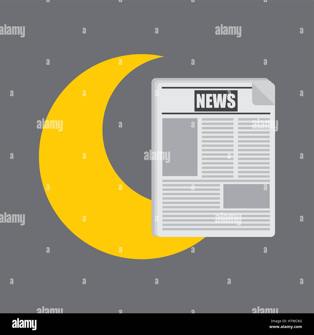weather report in the newspaper vector illustration design Stock Vector ...