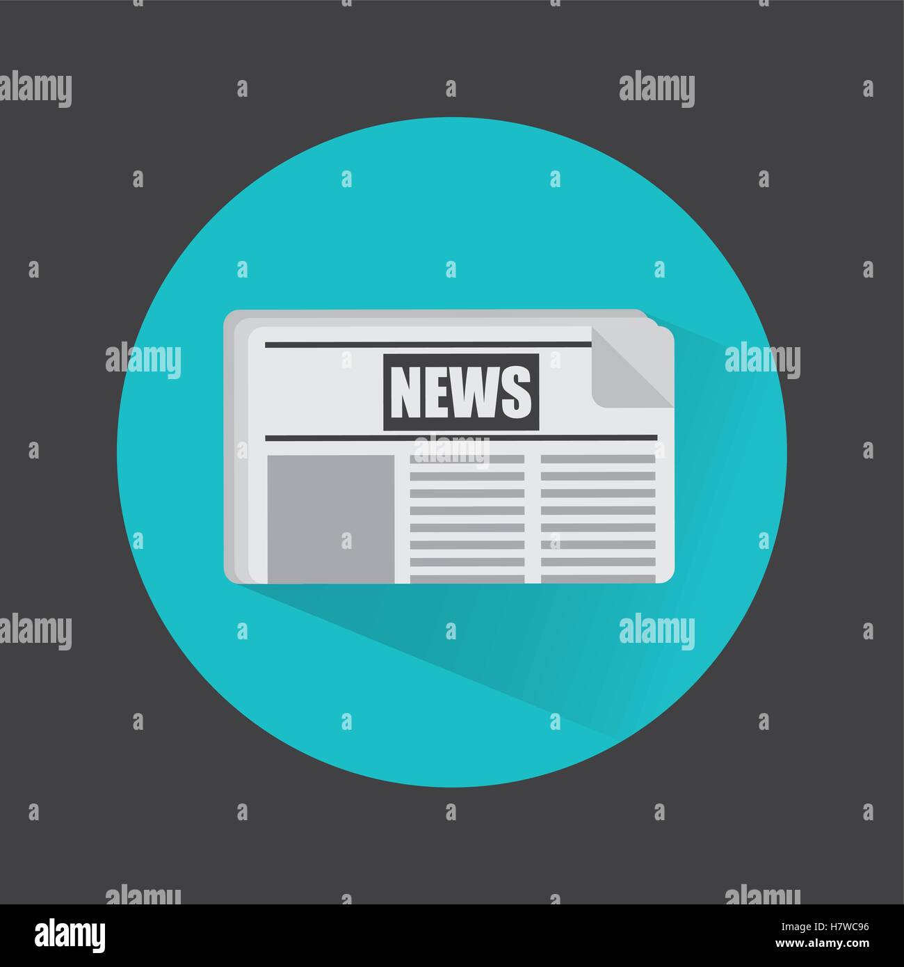 breaking news in newspaper vector illustration design Stock Vector ...