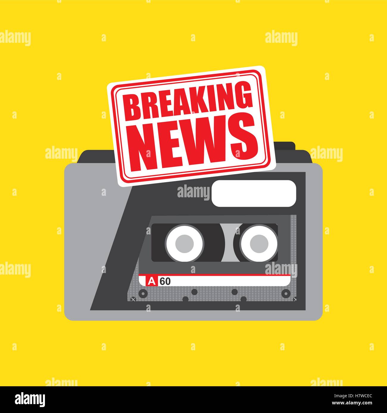 Breaking news symbol image Stock Vector Images - Alamy