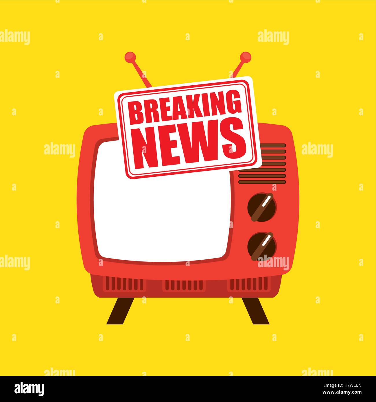 Breaking news symbol image Stock Vector Images - Alamy