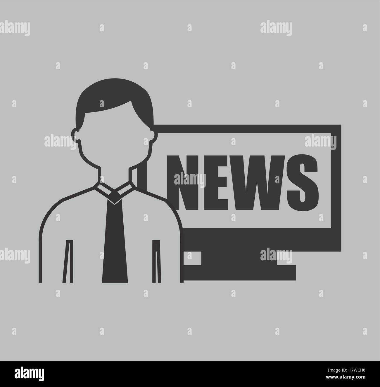 Breaking news symbol image Stock Vector Images - Alamy