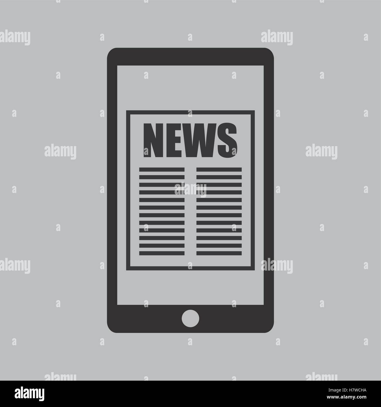 breaking news in newspaper vector illustration design Stock Vector ...