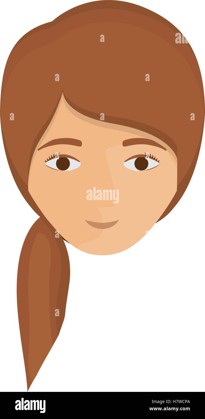 Woman cartoon icon. Female avatar person human and people theme ...