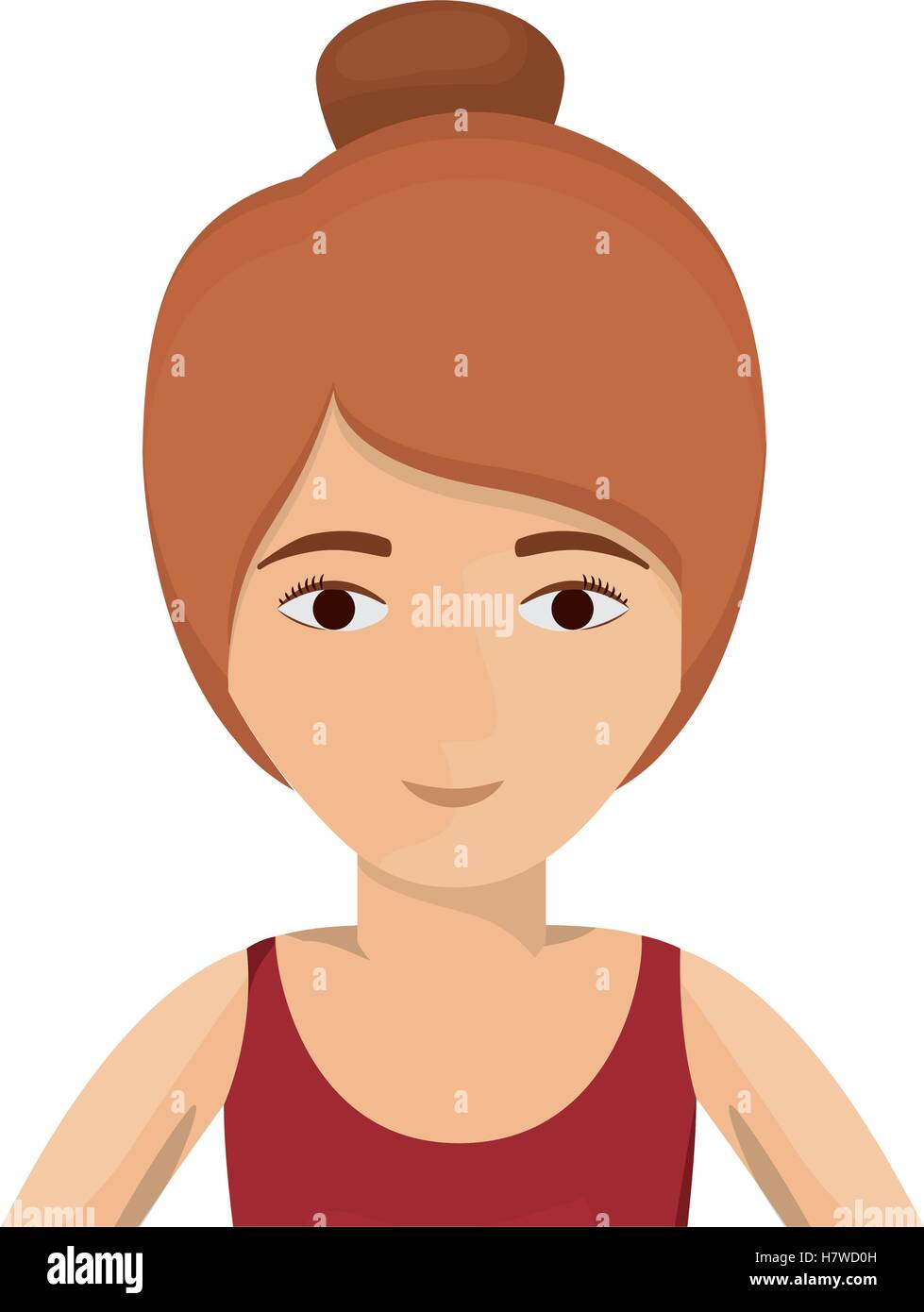 Woman cartoon icon. Female avatar person human and people theme ...
