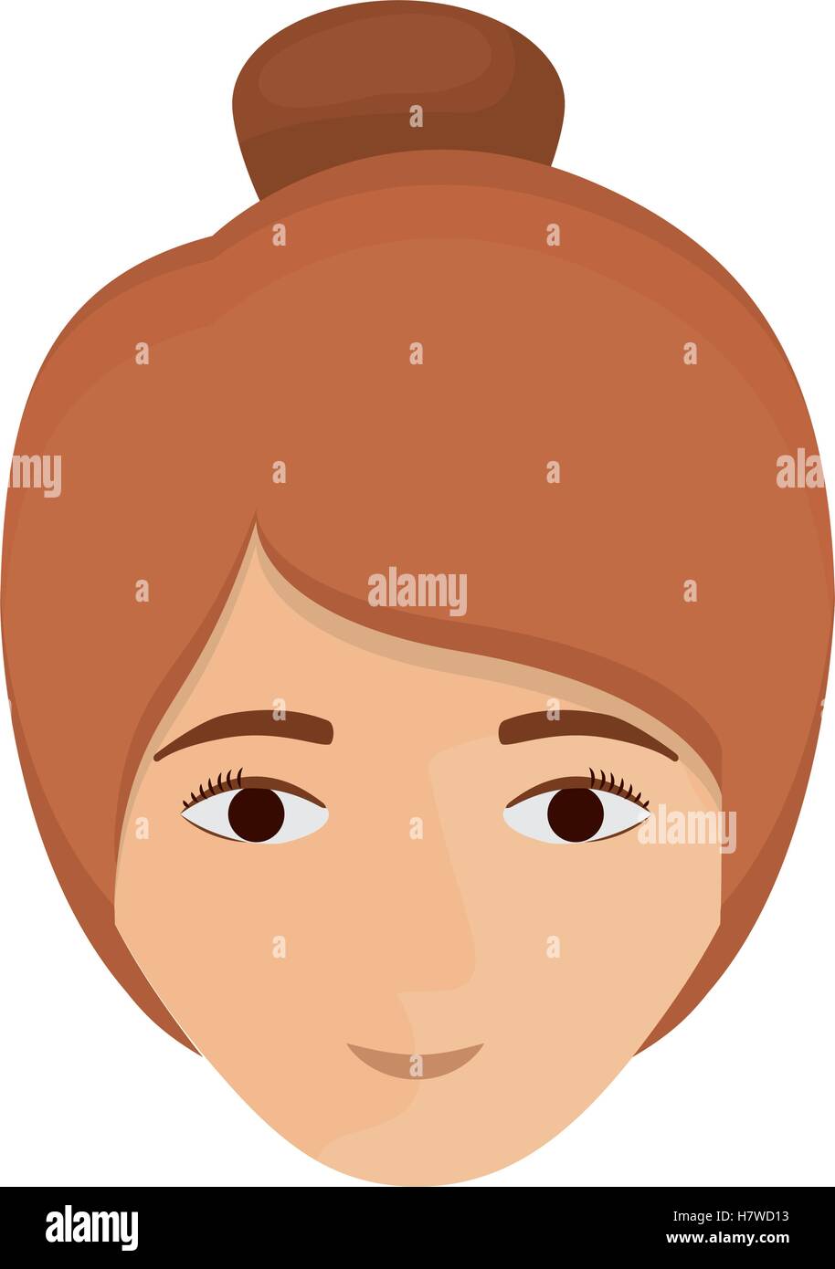 Woman cartoon icon. Female avatar person human and people theme ...