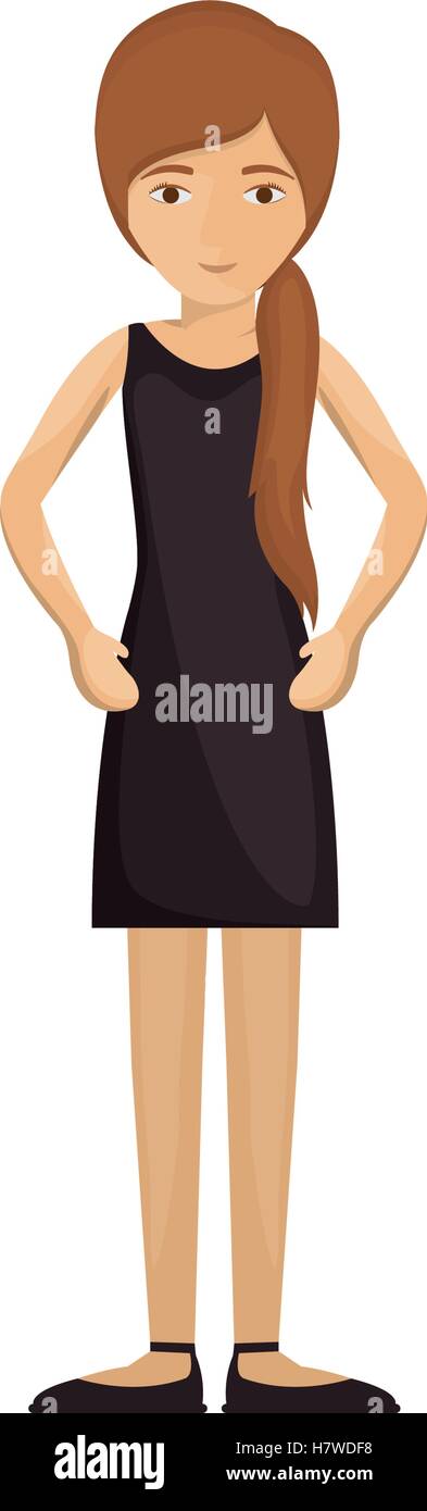 Woman cartoon icon. Female avatar person human and people theme ...