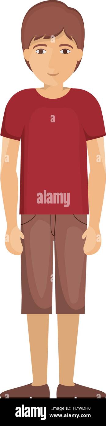 Man cartoon icon. Male avatar person human and people theme. Isolated ...