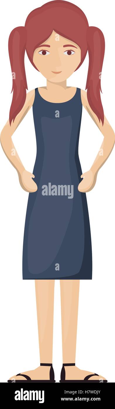 Woman cartoon icon. Female avatar person human and people theme ...