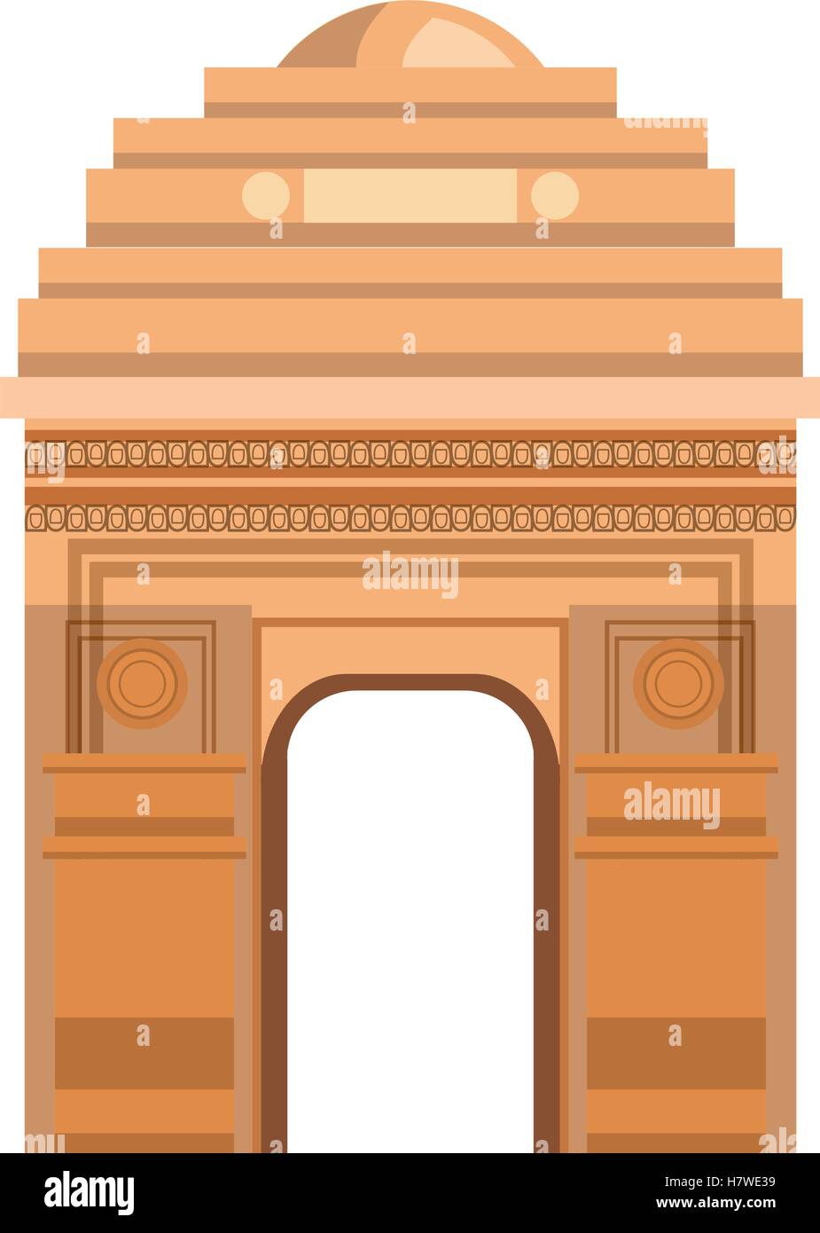 indian landmark building icon vector illustration design Stock Vector ...