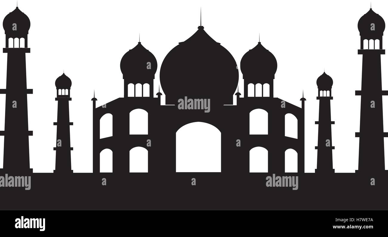 indian landmark building icon vector illustration design Stock Vector ...