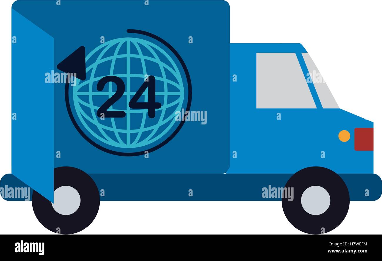 Truck icon. Delivery shipping logistic and distribution theme. Isolated ...